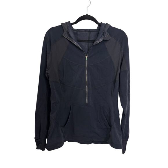 lululemon athletica | Tops | Lululemon Run Turn Around Hoodie Black ...